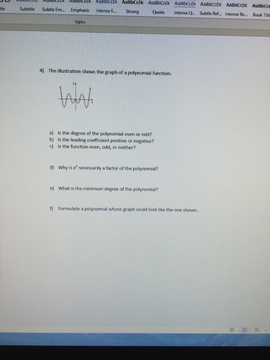 Solved tle Subtitle Subtle Em. Emphasis Intense E.. Strong | Chegg.com