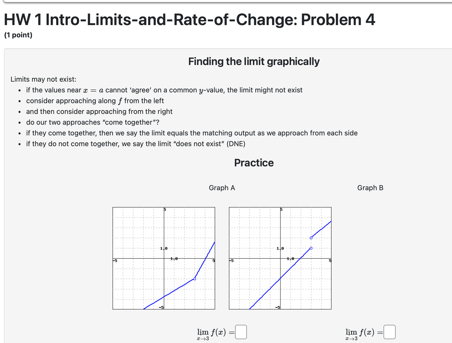 Solved Finding the limit graphicallyLimits may not exist:if | Chegg.com