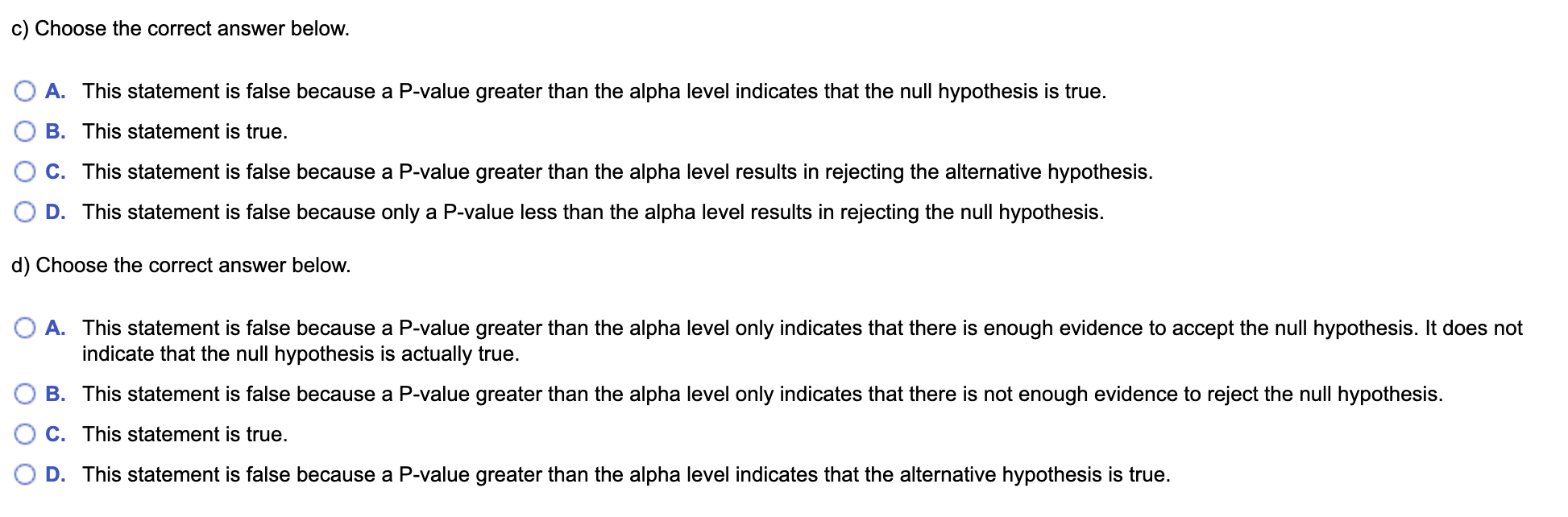 Solved Which of the following are true? If false, explain | Chegg.com