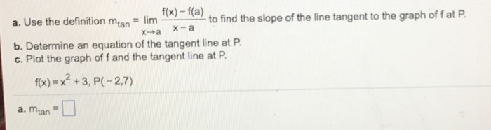 Solved a. Use the definition mtan a. Use the definition mtan | Chegg.com