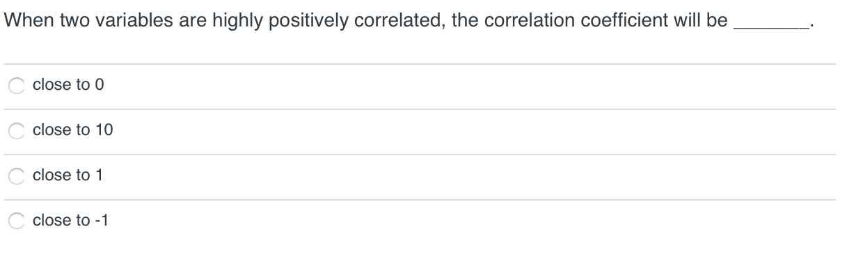 Solved When two variables are highly positively correlated, | Chegg.com