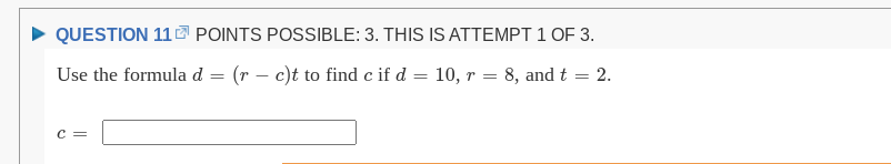 Solved QUESTION 110 POINTS POSSIBLE: 3. THIS IS ATTEMPT 1 OF | Chegg.com