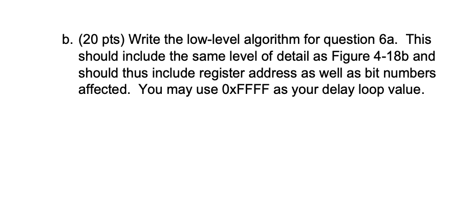 a. (10 pts) Write the high-level algorithm for | Chegg.com