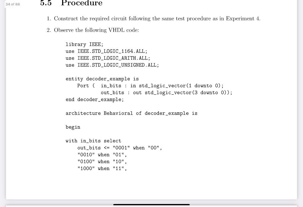 34 of 88 5.5 Procedure 1. Construct the required | Chegg.com