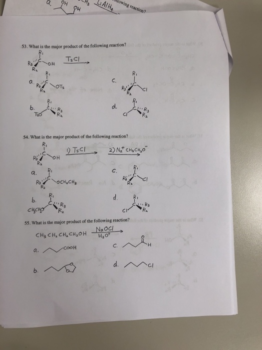 Solved 41. What is the major product of the following | Chegg.com