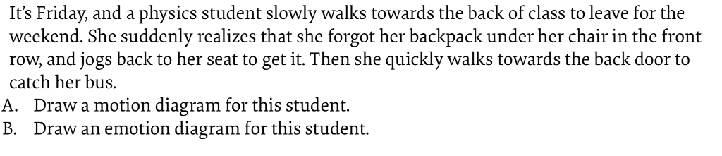 Solved It's Friday, and a physics student slowly walks | Chegg.com