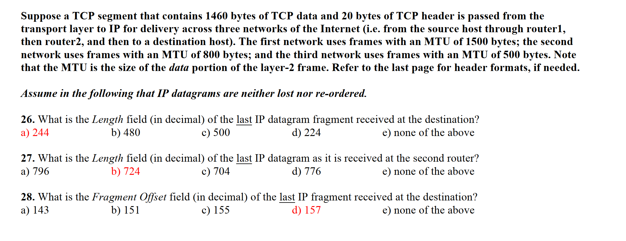 Solved Suppose A Tcp Segment That Contains 1460 Bytes Of Tcp