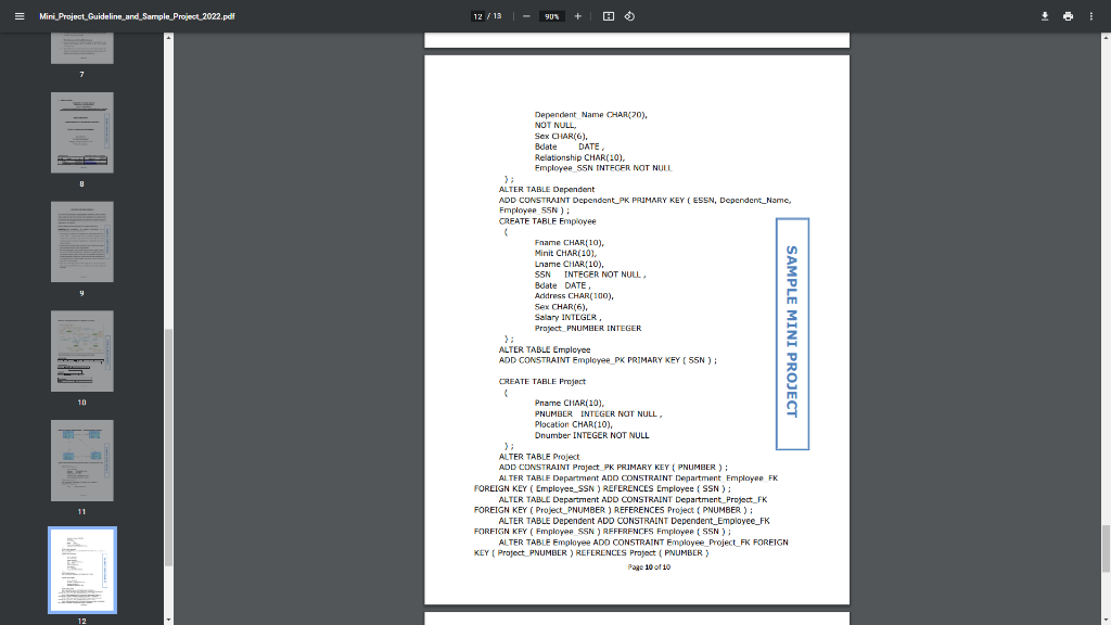 Solved I want a mini project in Database about | Chegg.com