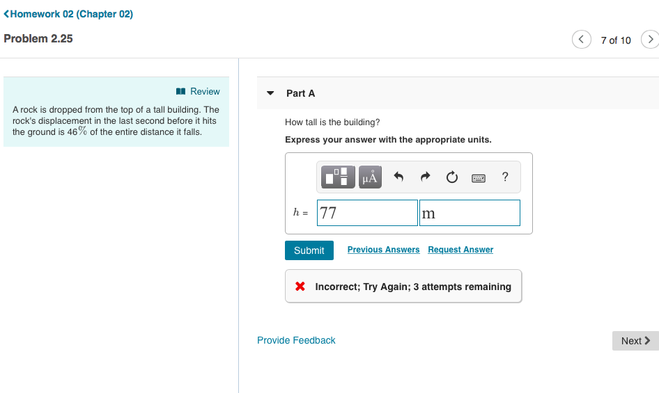 Solved Homework 02 (Chapter 02) Problem 2.25 7 of 10 Review | Chegg.com
