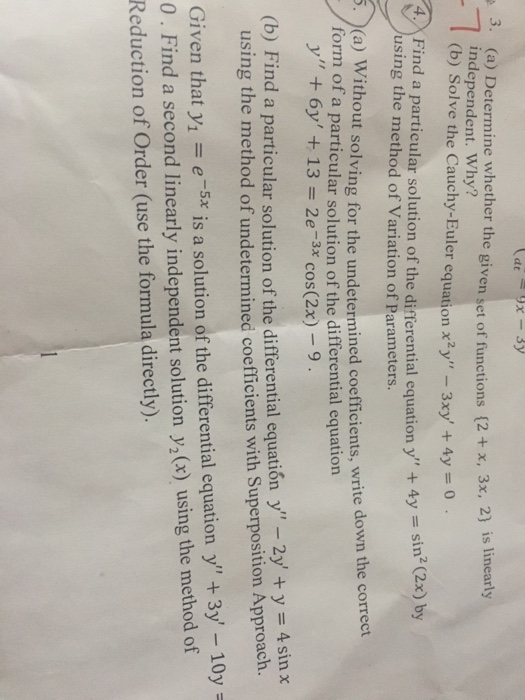 Solved (a) Determine whether the given set of functions {2 + | Chegg.com