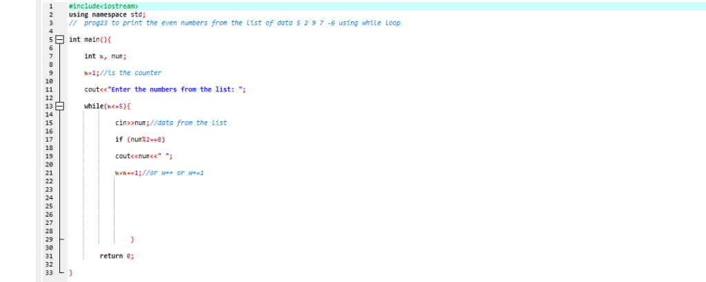 Solved required language: Dev-C++ list of data 5 2 9 7 -6 to | Chegg.com