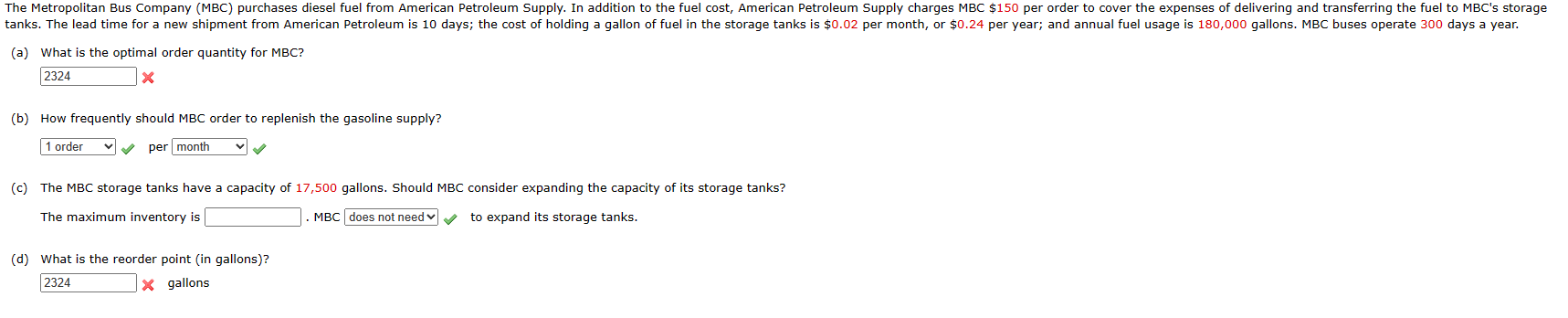 Solved (a) What is the optimal order quantity for MBC? \& | Chegg.com