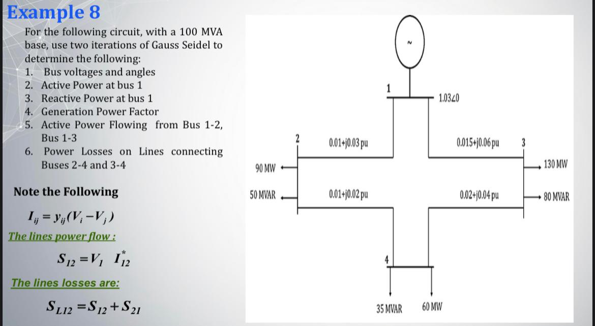 Solved For the following circuit, with a 100 MVA base, use | Chegg.com