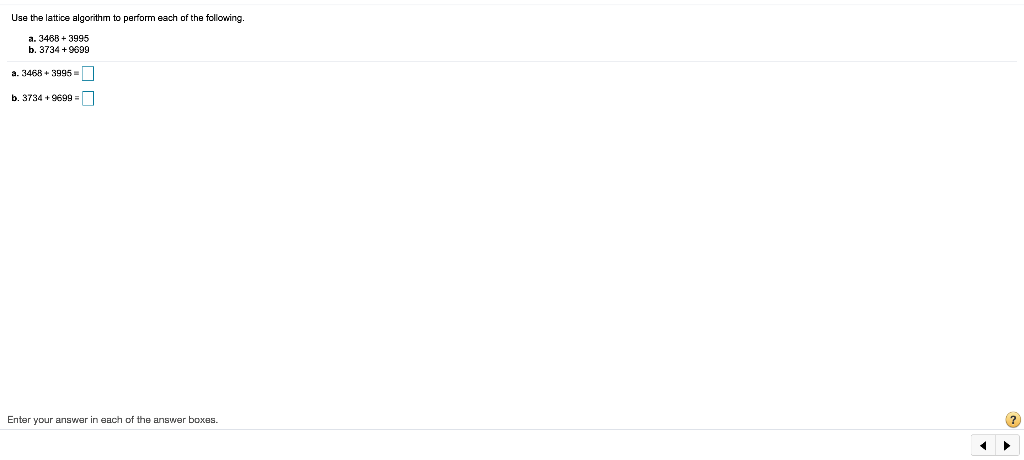 Solved Use the lattice algorithm to perform each of the | Chegg.com