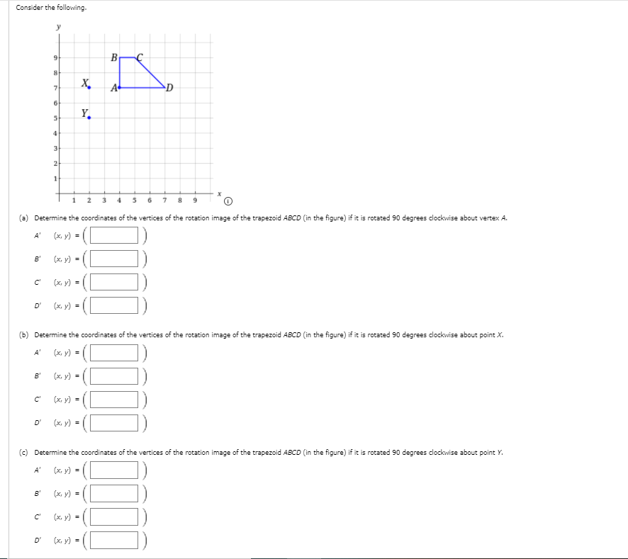 Solved Consider the Following: Determine the coordinates of | Chegg.com