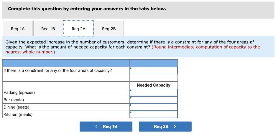 Solved Problem 13-47 (Algo) Theory of Constraints for a | Chegg.com