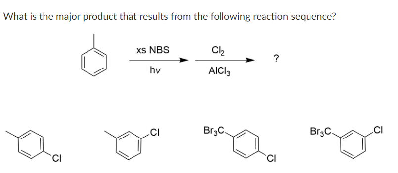 Solved What Is The Major Product That Results From The