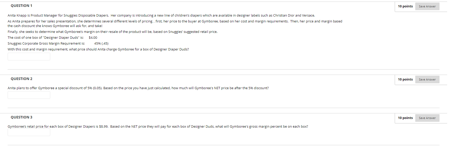 QUESTION 1 10 points Save Answer Anita Knapp is | Chegg.com