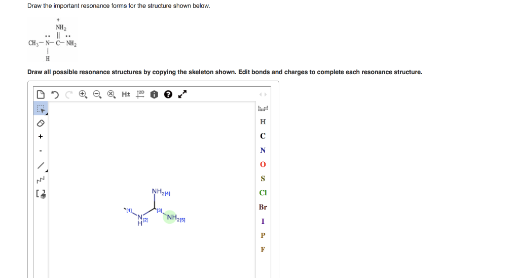 Solved Draw the important resonance forms for the structure | Chegg.com