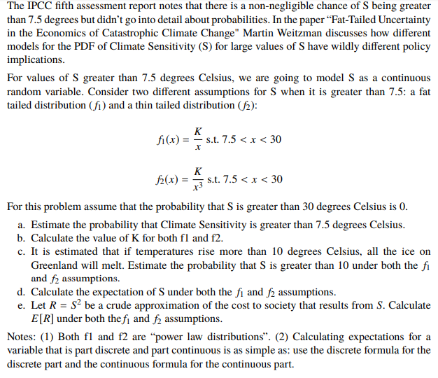 Solved The following problem uses both continuous and | Chegg.com