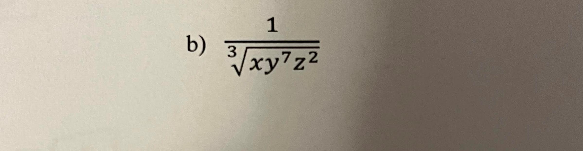 Solved 1 b) 37xyz2 | Chegg.com