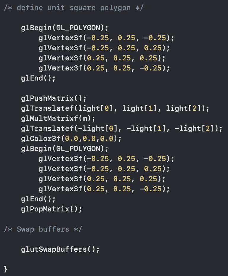 Solved #include #include #include /* glut.h */ void | Chegg.com