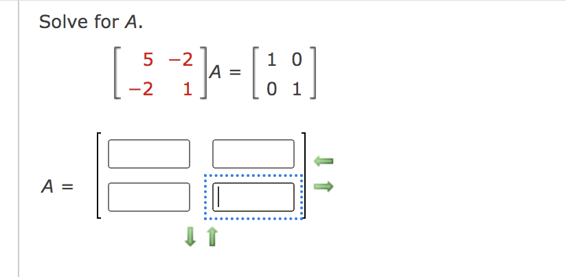 Solved Solve for A.Express the column matrix b as a linear | Chegg.com