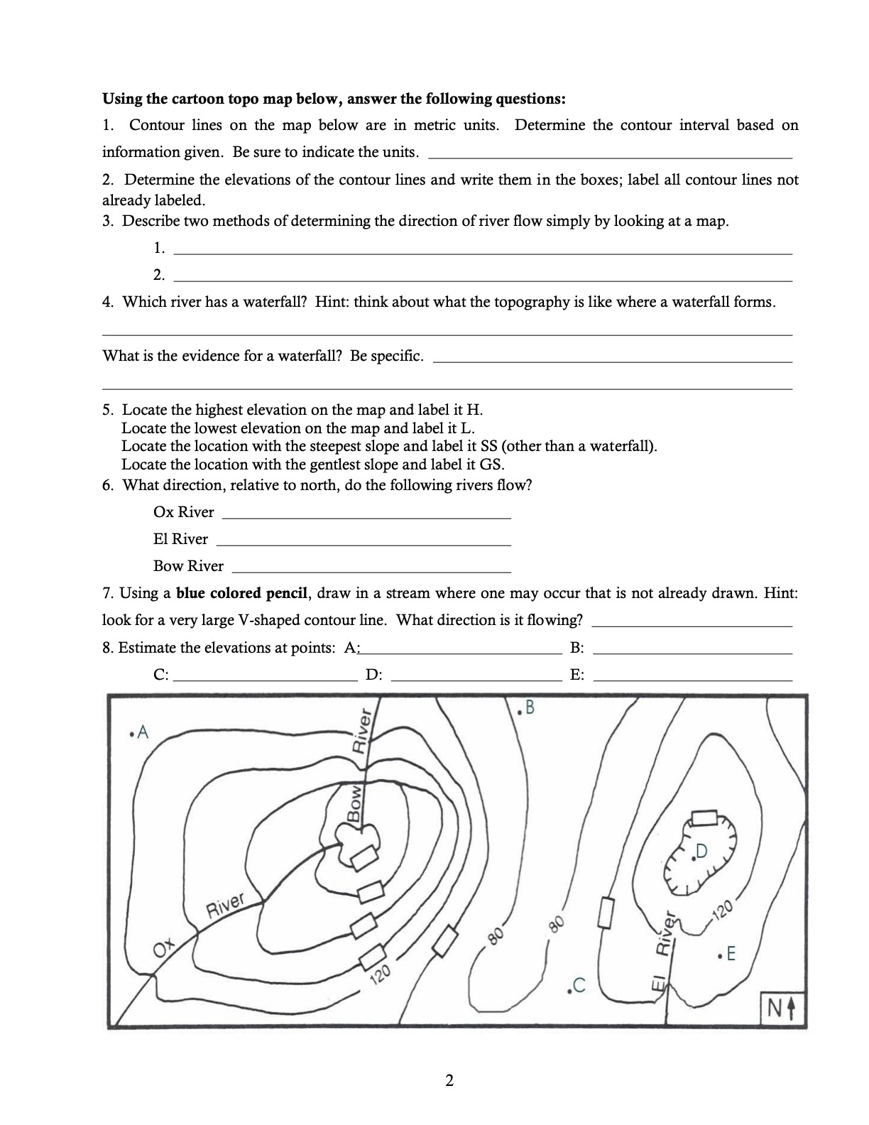 ES10L Representing Earth's Surface Name: Interpreting | Chegg.com