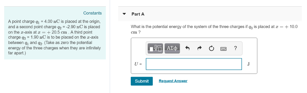 Solved A point charge q1 = 4.00 nC is placed at the origin, | Chegg.com