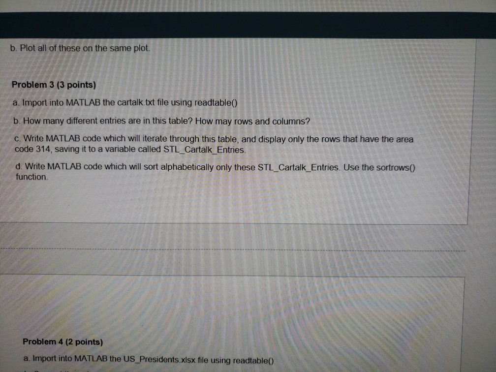 Solved I Am Stuck On This Matlab Problem Any Help Please I