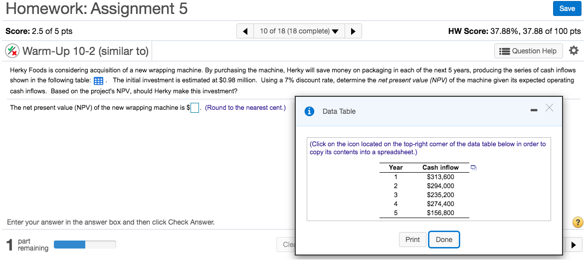 Solved Homework Assignment 5 Save Score 2 5 Of 5 Pts 10 Of