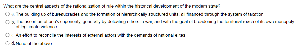 What are the central aspects of the rationalization | Chegg.com