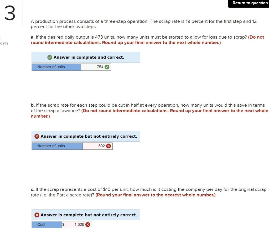 Solved A production process consists of a three-step | Chegg.com