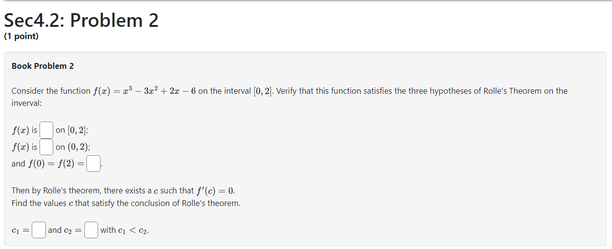 Solved Book Problem 2Consider the function f(x)=x3-3x2+2x-6 | Chegg.com Solved Book Problem 2Consider the function f(x)=x3-3x2+2x-6 | Chegg.com