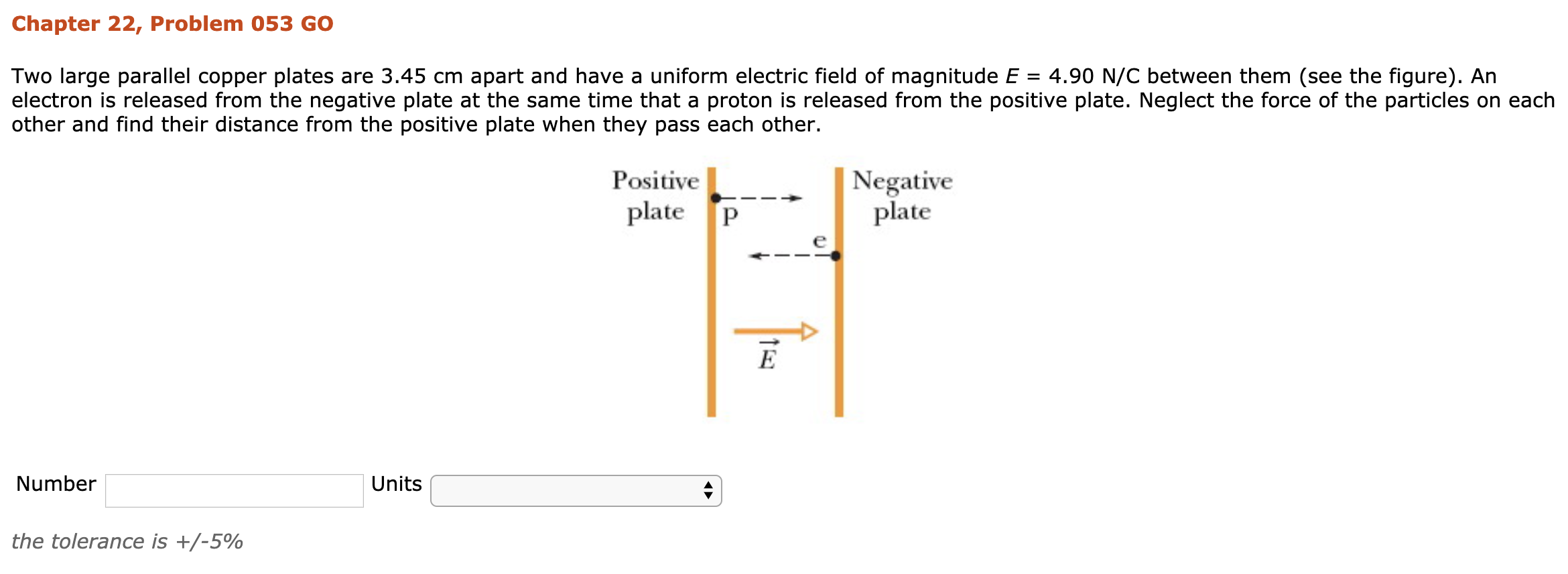 Solved Chapter 22, Problem 053 GO Two large parallel copper | Chegg.com