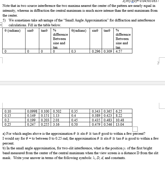 Note that in two source interference the two maxima | Chegg.com