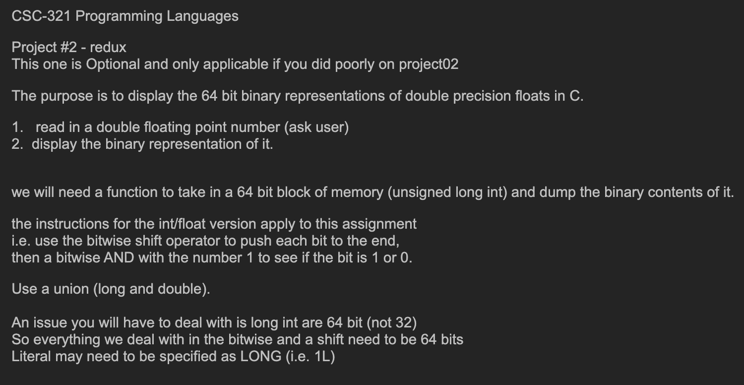 Solved Csc 321 Programming Languages Project 2 Redux 8243