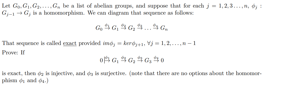 Solved Let G0,G1,G2,…,Gn be a list of abelian groups, and | Chegg.com