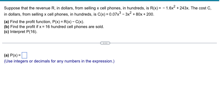Solved Suppose that the revenue R, ﻿in dollars, from selling | Chegg.com