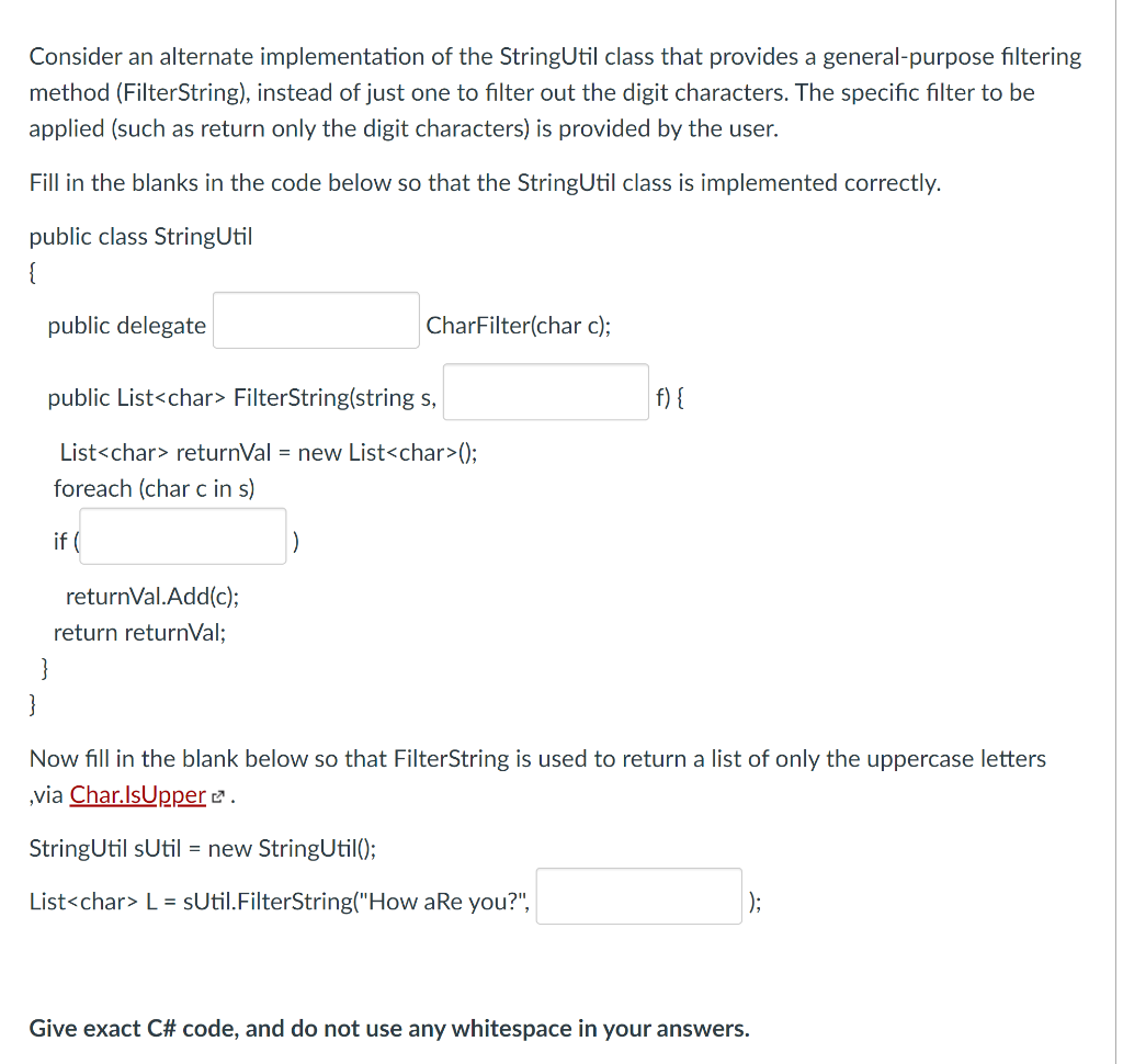 Solved Consider the below C\# snippet with line numbers. On | Chegg.com