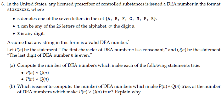 Solved 6. In the United States, any licensed prescriber of | Chegg.com