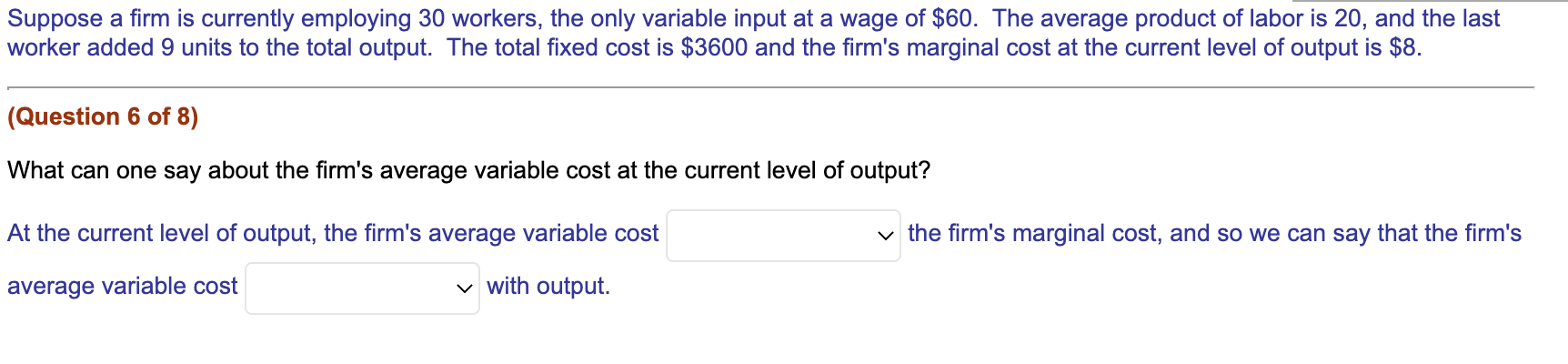 Solved Suppose a firm is currently employing 30 workers, the | Chegg.com