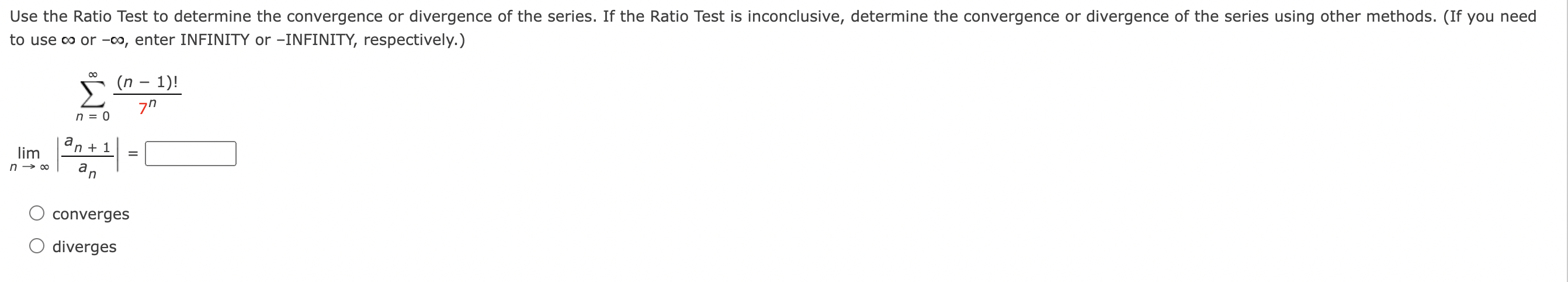 Solved to use ∞ or −∞, enter INFINITY or -INFINITY, | Chegg.com