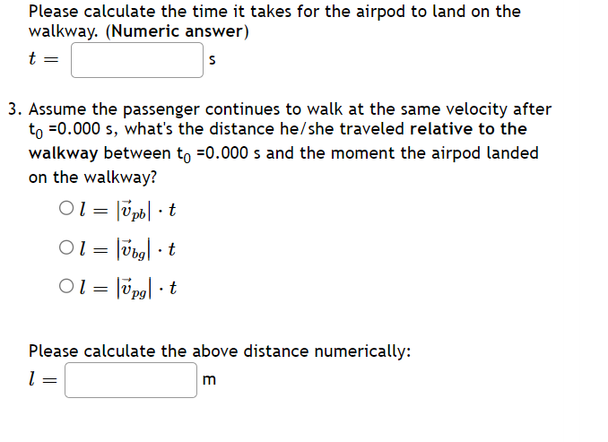 Solved ( 30 pts) A horizontal moving walkway at an airport | Chegg.com