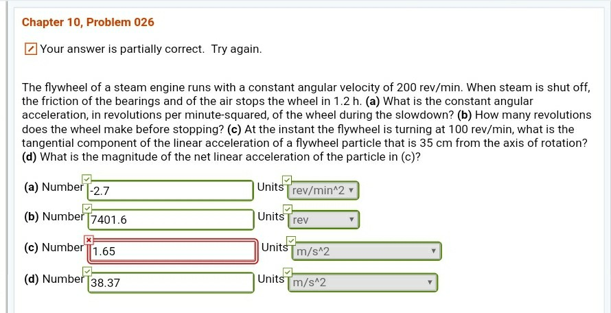 Solved Chapter 10, Problem 026 Your answer is partially | Chegg.com
