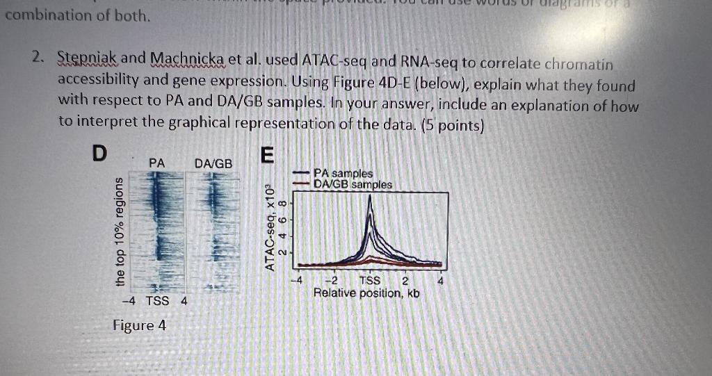 2. Stepniak and Machnicka et al. used ATAC-seq and | Chegg.com