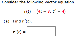 Solved Consider the following vector equation. | Chegg.com