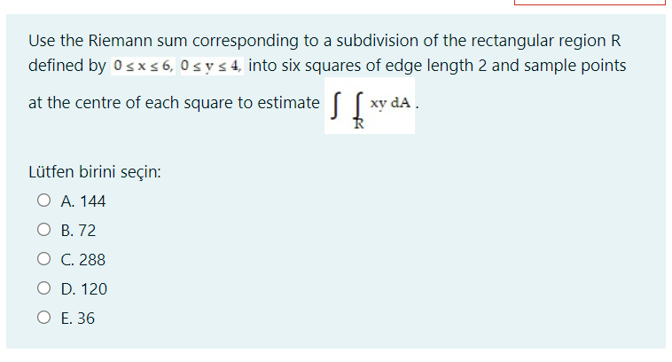 Solved Use the Riemann sum corresponding to a subdivision of | Chegg.com