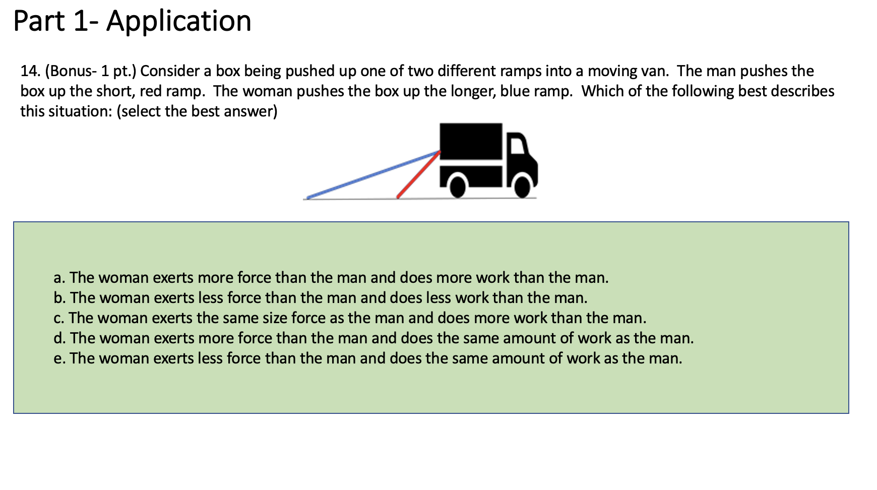 Solved Part 1- Application 14. (Bonus- 1 pt.) Consider a box | Chegg.com