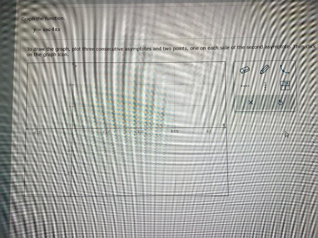 Solved Graph the function. y = esc 47x To draw the graph, | Chegg.com